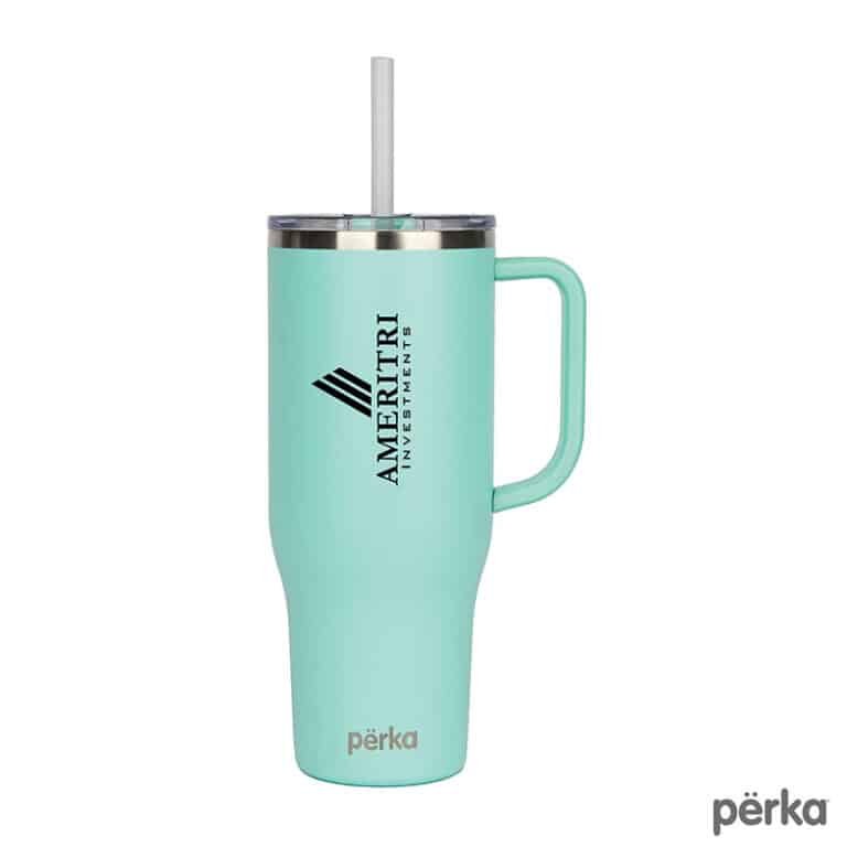 Perka Kempton 40 oz. Double Wall, Stainless Steel Travel Mug – Custom Perka