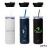 Perka Trent 18 oz. Double Wall, Stainless Steel Hot/Cold Tumbler ...